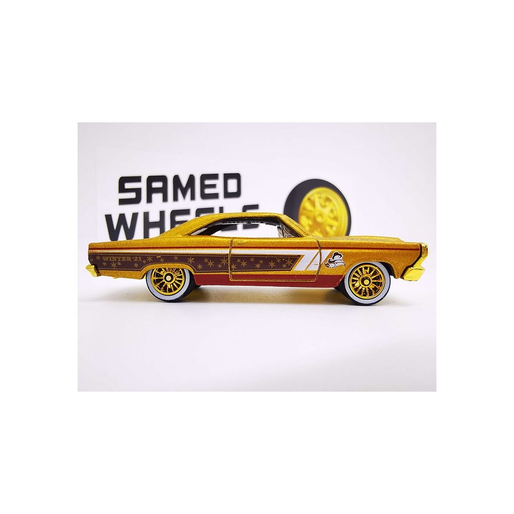 10 Sets Lowrider Gold 10mm White Wall Tire